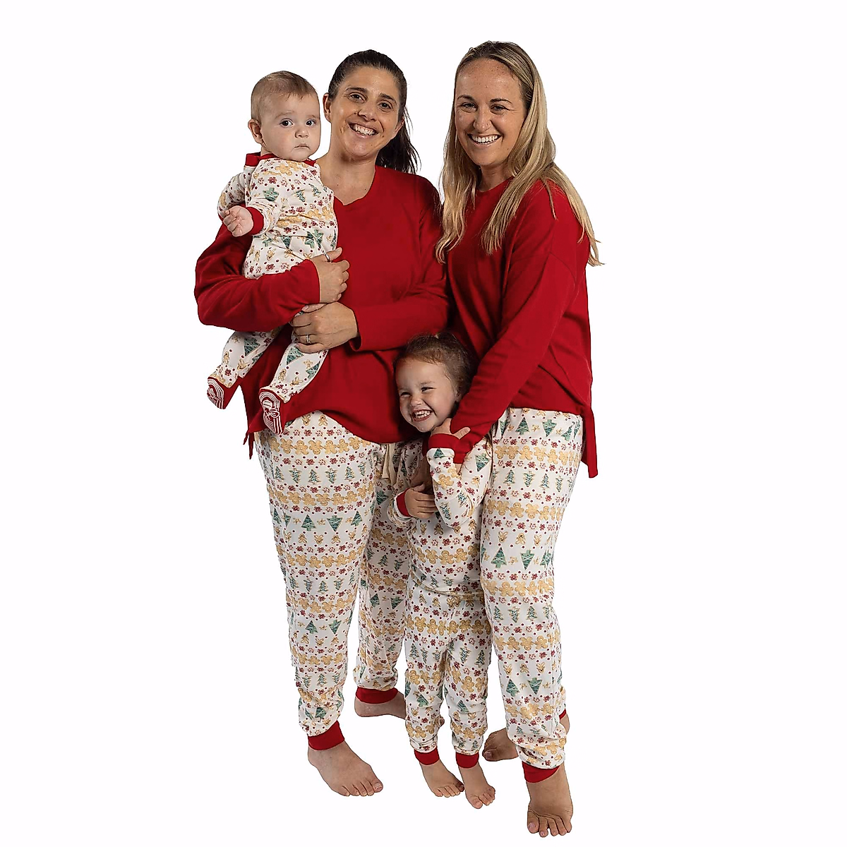 Burt's Bees Baby Baby 1-Piece Family Jammies Matching Holiday Organic Cotton Pajamas, Gingerbread Fair Isle, 3-6 Months