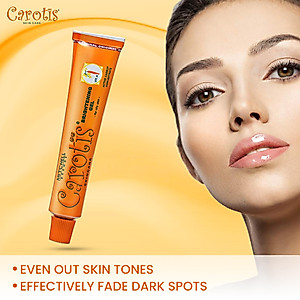 CAROTÏS Brightening Gel | 30g / 1 fl oz | Fade Dark Spots on: Face Armpit, Body Knees, Feet, Hands, & Even Out Skin Tone | with Carrot Oil and Alpha Arbutin, For