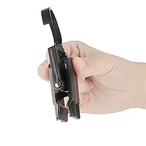 40 PCS Super Strong Plastic Swivel Hooks Clip, 720°Swivel Hanging Hooks Home Swivel Laundry Clips Curtain Clips Clothes Pins for Storaging ClothesHat, 4.13 Inches (Black+White)