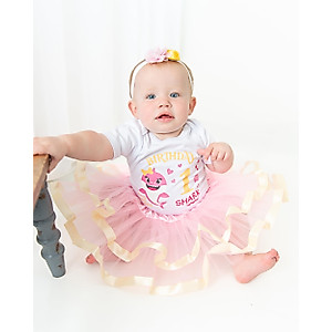 Luke and Lulu Baby Shark Birthday Outfit Girl Collection - 1st Birthday