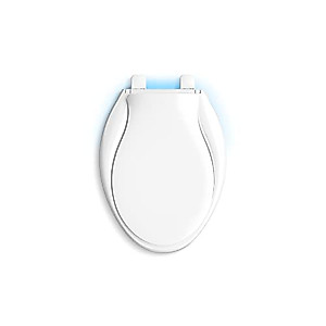 Kohler K-2599-RL-0 Transitions NIGHTLIGHT ReadyLatch QuietClose Elongated Toilet Seat, White