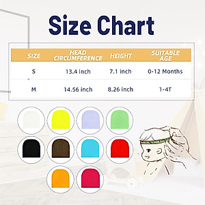 Century Star Cotton Baby Boys Girls Beanie Hat Soft Cute Infant Toddler Kids Beanie Cap Knit Newborn Hats Winter Hat 01Pc Classic Black 0-12 Months