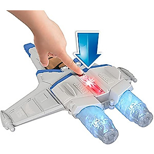 Disney and Pixar Lightyear Spaceship Toy, Imaginext Lights & Sounds XL-15 with Buzz Lightyear Figure for Pretend Play Ages 3-8 Years