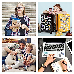 LIFEBE 250Pcs/Pack Inspirational Stickers for Water Bottles, Motivational Stickers for Teens, Students, Teachers, Employees, Vinyl Waterproof Durable Laptop Sticker Decals for Computer