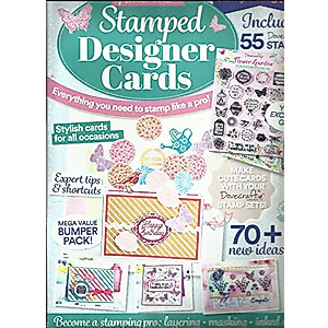 STAMPED DESIGNER CARDS MAGAZINE ALLIN ONE STAMP + MAG PACK 70 + NEW IDEAS