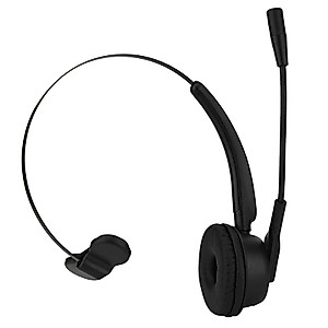 Limouyin Wireless Headphones with Microphone for Cell Phone, Comfortable Durable Call Center Bluetooth Headset 12 Hours Call Noise Cancelling 360° Rotation Bluetooth Call Center Headphones
