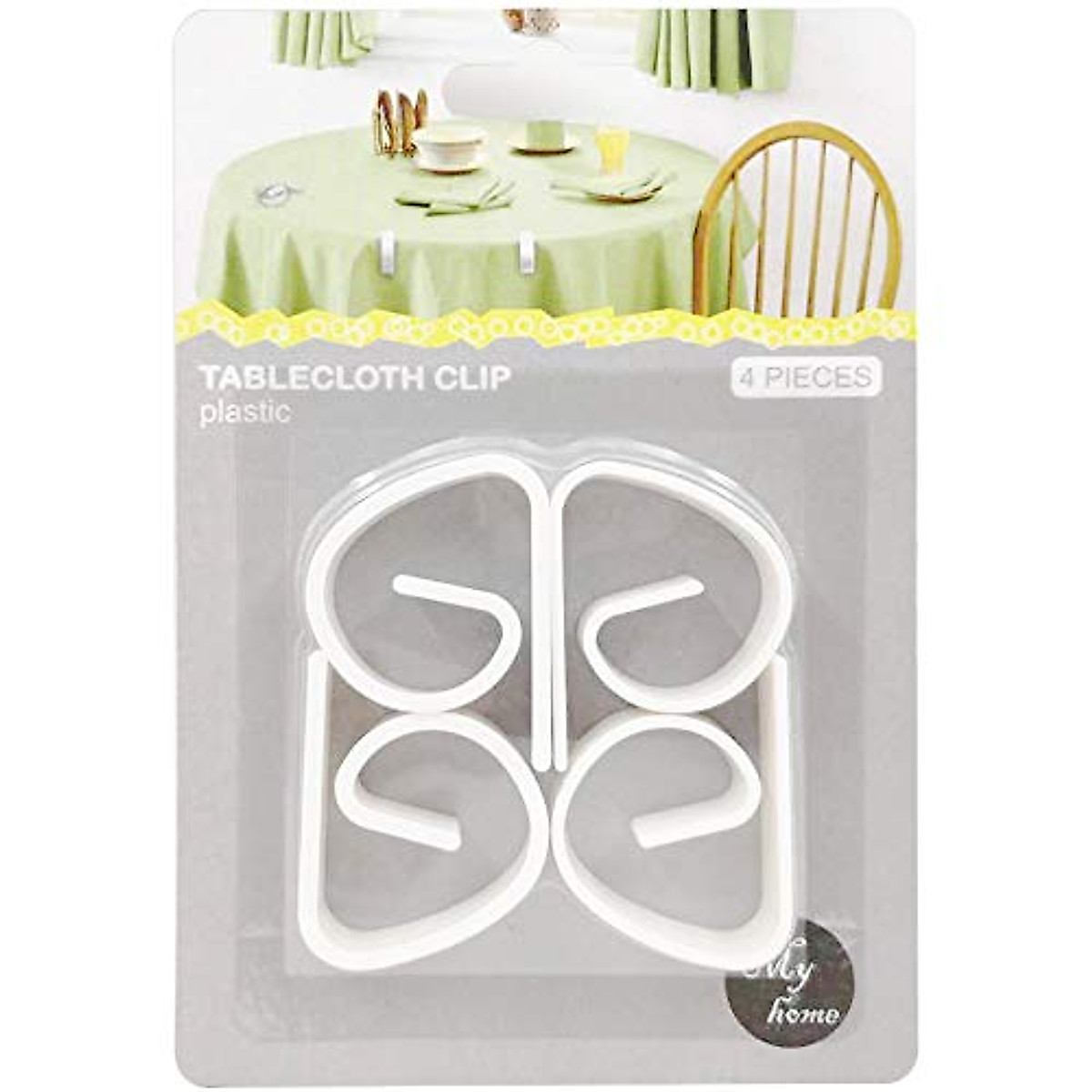 Panykoo Plastic Tablecloth Clip, Used for Restaurant Banquet Wedding Graduation Party and Outdoor Picnic Table Cloth Fixing (4 PCS)