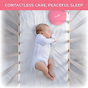 DreamBe-1 by OnSky Contactless Smart Baby Breathing Monitor, Realtime Heart Rate and Sleep Tracker – Monitor Baby Anywhere, Anytime – Touch-Screen Display WiFi - Urgency (DreamBe-1 Pink)
