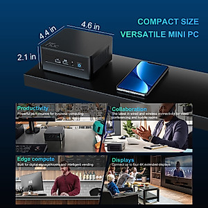 Intel NUC 13 Pro NUC13ANHi7 Arena Canyon Mini PC, Core i7-1360P, 32GB RAM, 1TB SSD, Mini Computers Windows 11 Pro for Business Home Office, Support 8K/4K Quad Display/WiFi 6E/BT 5.3/Thunderbolt 4