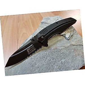Mtech Xtreme 8" Stainless Steel Open Folding Pocket Knife Black Serrated Edc A813bs Outdoor Survival Hunting Knife for Camping by Survival Steel