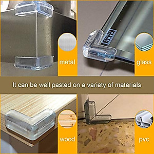 Clear Corner Guards(12 Pack),Table Corner Protectors,Clear Edge Bumpers,High Resistant Adhesive Gel,Corner Protector for Baby,Kids,Furniture,Cabinet,Glass,Coffee Table,ect.