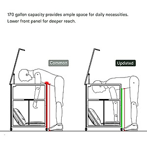 Grand patio Outdoor 170 Gallon Deck Box Outdoor Large Wicker Storage Box with Widened Lid for Patio Furniture Cushions Toys Garden Tools Pool Accessories, Black