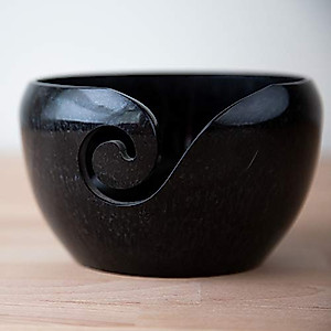Knit Picks Black Resin Yarn Bowl