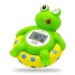 b&h Baby Bath Thermometer & Room Thermometer – Easy to Read Display | BPA-Free| Fahrenheit or Celsius | Digital Water Thermometer Floating Bathing Toy Shower Gift for Infant Newborn