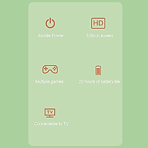 Hosi Handheld Game Console Color Screen Handheld Game Machine Multiple Easy Games for Kids