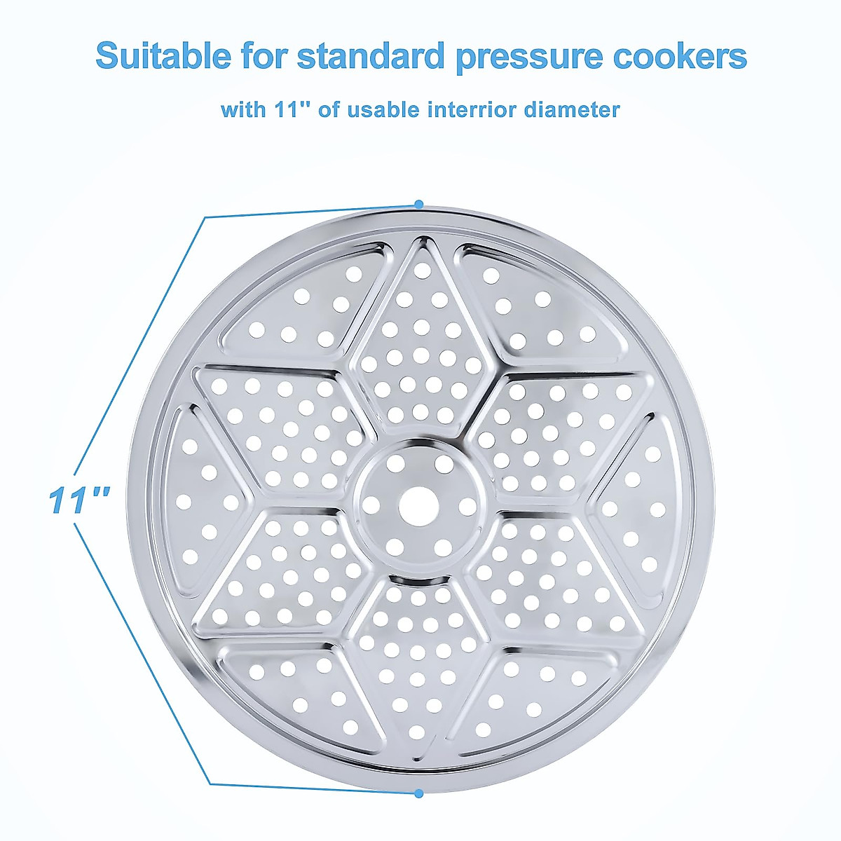 RNSXYAT 2Pcs Pressure Canner Rack, 11 Inch Pressure Cooker Canning Racks, Premium Canner Rack for Pressure Canner, Stainless Steel Pressure Canner Rack Compatible with Presto, All-American and More