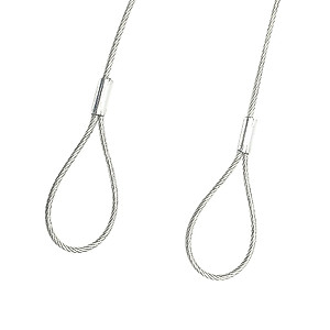 Safety Cable Lock 48’’ Long, Luggage Lock Safety Cable Lightweight Braided Stainless Steel by Ovener