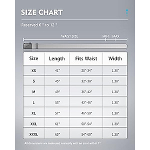 FAIRWIN Men's Ratchet Web Belt,1.25 inch Nylon Web Automatic Slide Buckle Belt - No Holes and Invisible Belt Tail Web Belt for Men (Black, 28-34)