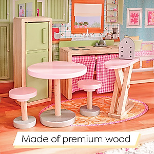 KidKraft Majestic Mansion Wooden Dollhouse with 34-Piece Accessories, Working Elevator and Garage, Gift for Ages 3+