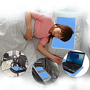 LUCBEI Ice pad Gel Cooling Mat Summer Yoga Sofa Floor Office Chair Pet Cooling Gel Cooling Mattress Cooling ice Pads (Color : Brass, Size : 90 * 90cm)