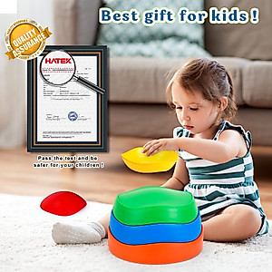 Premkid Stepping Stones for Kids, Set of 5 Pcs Balance Beam for Promote Coordination, Kids Outdoor Play Equipment, Indoor & Outdoor Toddler Sensory Toys, Obstacle Course for Kids Ages 3 Years and Up