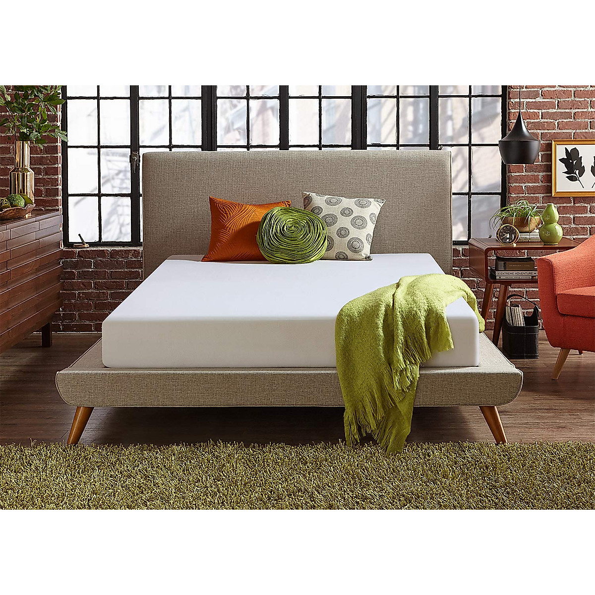 Live and Sleep Classic 10 Inch Medium Firm Plush Memory Foam Mattress - Bed in a Box with Firm Body Support, CertiPUR Certified - Twin Size