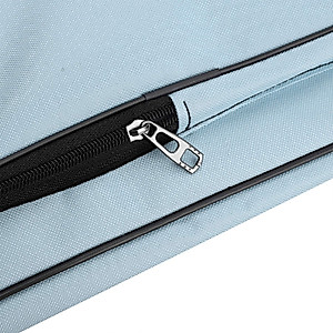 Water-Resistant Art Portfolio Bag Artboard Carrying Case Paint Drawing Sketch Pad Handheld Backpack Sketching Painting Pigment Storage Bag (Light Blue)