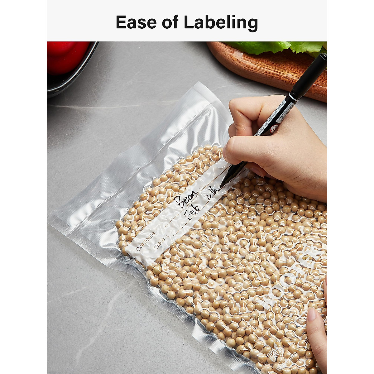 Kootek Vacuum Sealer Bags, 150 Gallon 11" x 16", Quart 8" x 12" and Pint 6" x 10" Vacuum Seal Bags for Food, Commercial Heavy Duty, BPA Free, Precut Food Vac Bag for Storage, Meal Prep or Sous Vide