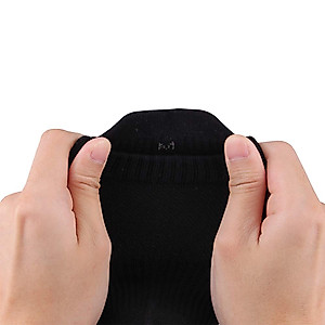 NPET SK1902 Ultra Comfort No Show Running Athletic Socks for Women Men (6 Pairs) Black