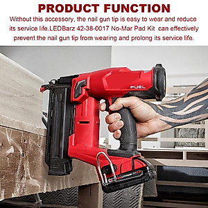 LEDBarz 42-38-0017 No-Mar Pad Kit(Set of 15) for Nailer Tip Of Milwaukee M18 2746-00 Nose cushion no mar tip Nailer,Finish Nailer,Nail Gun