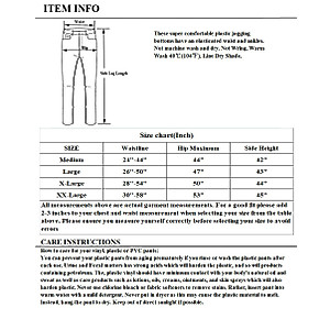 Haian Plastic Jogging Bottoms (Large, Transparent Red)