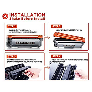 Juyudow Compatible TN-660 Toner Cartridge Replacement for Brother TN660 TN630 TN-630 High Yield for HL-L2300D HL-L2380DW HL-L2320D DCP-L2540DW MFC-L2700DW MFC-L2685DW Printer (2 Packs, Black)