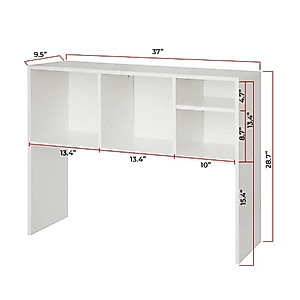 DormCo The College Cube - Desk Bookshelf - White Color