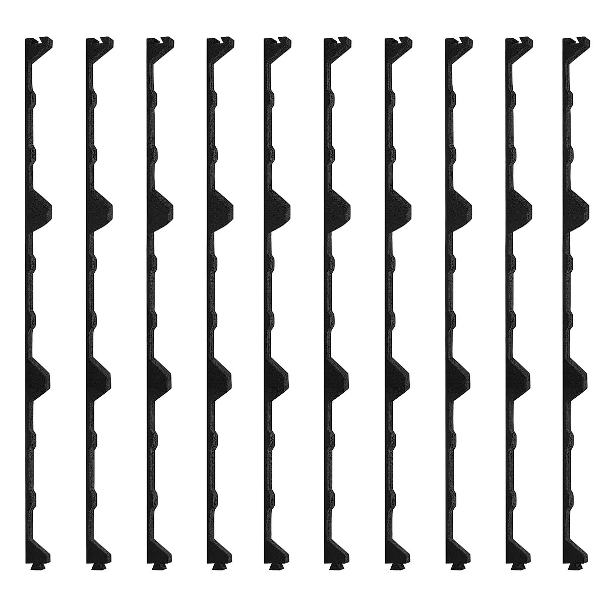 Sthovd 12 in Inside Classic Rib Profile Foam Closure Strips Fit for Metal Roofing Panels 3 ft Long Roof Closure Strips (10 Pieces)