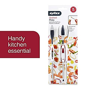 Zyliss Seafood Picks - Seafood Spoon & Fork - Stainless Steel Utensils - Dual-Ended Picks & Seafood Tools - Kitchen Tool & Gadget - Dishwasher Safe - Stainless Steel