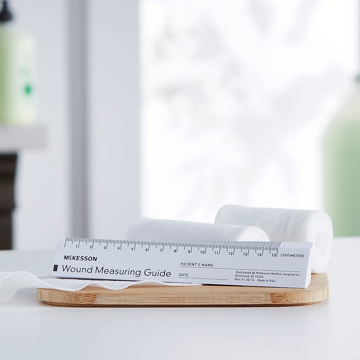 McKesson Wound Measuring Guide Ruler, Non-Sterile, Paper, 6 in, 50 count, 12 Packs, 600 Total