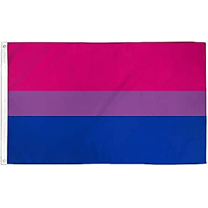 Bisexual Pride Flag (3x5 Feet) - Vivid Color and Fade Proof - Canvas Header and Double Stitched