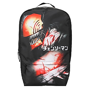 Bioworld Chainsaw Man Denji Black Laptop Backpack