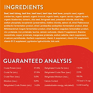 Stella & Chewy's Freeze-Dried Raw Lil' Bites Itty Bitty Beef Recipe Small Breed Dog Food, 7 oz. Bag (Beef)