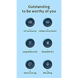 RISTARWH Bluetooth Headphones True Wireless Earbuds with Charging Case IPX7 Waterproof Stereo Sound Earphones Built-in Mic in-Ear Headsets Deep Bass for Sport Sport/Gaming/Workout (Rose Gold)