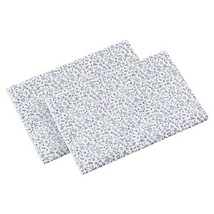 Laura Ashley - Standard Pillowcase Set, Breathable Percale Cotton Bedding, Crisp & Cool Home Decor (Emogene Purple, 2 Piece)