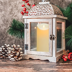 Nimiko Flameless Candles With Remote, Battery Operated Flickering Flameless Candles, LED Candles with Timer 2/4/6/8H, with Realistic Moving Wick Pillar Candles Set Of 9 (D3" x H 3"4"5"6"7") (Ivory)