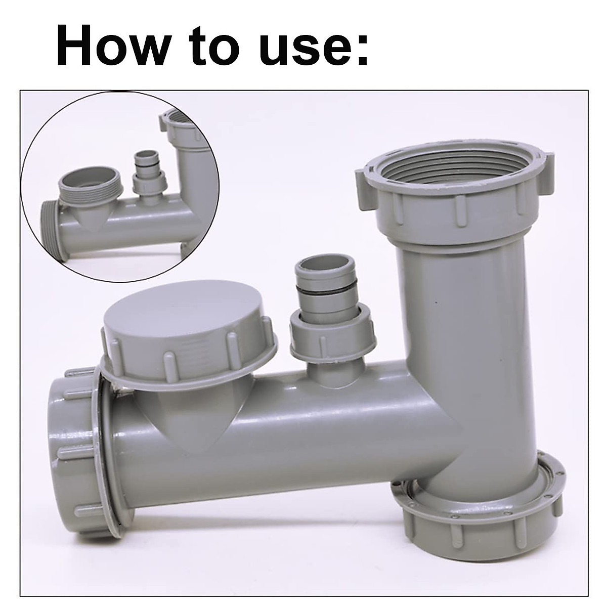 Qrity 2 Pack Kitchen Sink Waste Pipe Blanking Cap Female Thread 45mm Pipe Cap for Sealing Joints & Pipes End