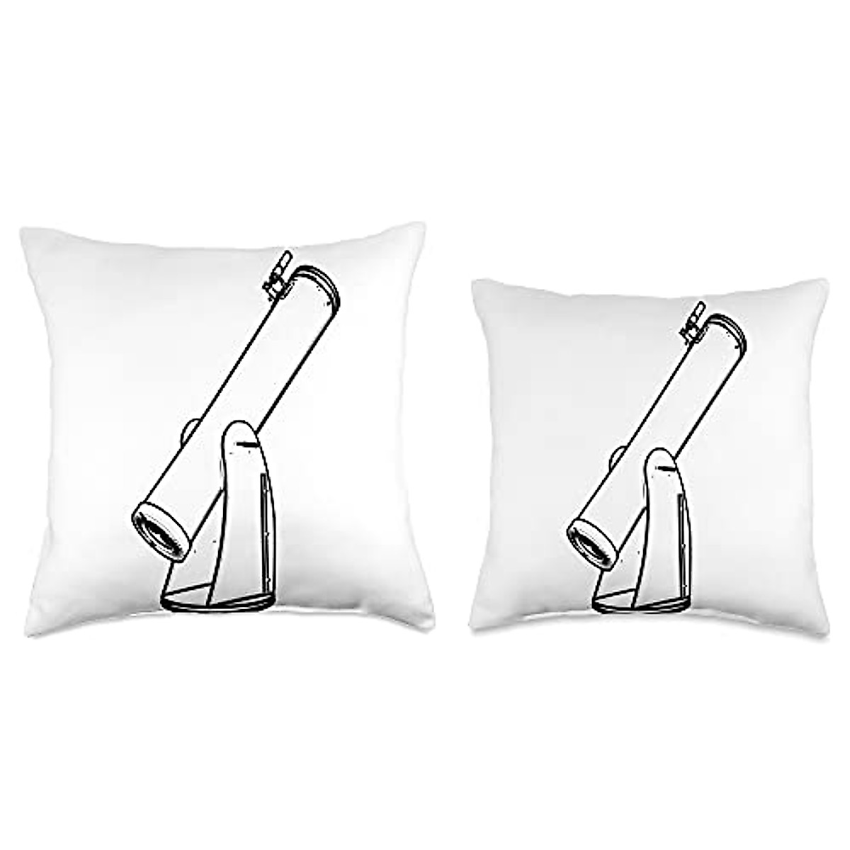 Dobsonian telescope for amateur astronomers Throw Pillow