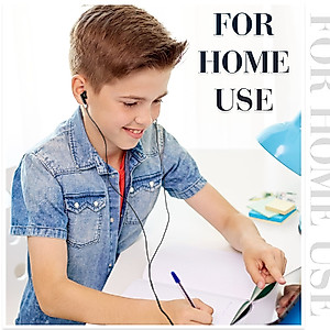 Konohan 100 Pack Bulk Earbuds for Classroom, Student Basic Headphones in Ear for Kids Schools Libraries Laptop, 3.5 MM Earbuds Dot Headphones, Individually Bagged(Black)