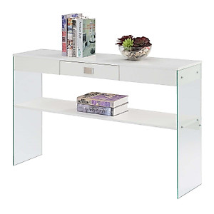 Convenience Concepts SoHo 1-Drawer Console Table, White