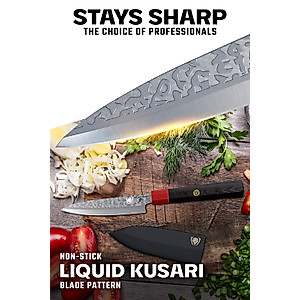 Dalstrong Paring Knife - 4.5 inch - Ronin Series - Double Bevel Blade Razor Sharp - Japanese AUS-10V Super Steel - Damascus - G10 Handle Kitchen Knife - Black Acacia Wood Sheath