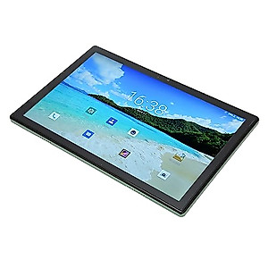 Haofy Tablet PC, 10.1 Inch 2 in 1 Tablet 5G WiFi 8GB 256GB Clear Dual Speakers with Keyboard for Travel (US Plug)