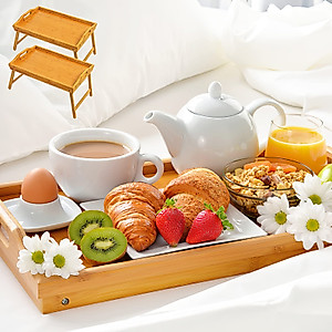 2 Pack Bed Tray Table & 2 Pack Silverware Organizer