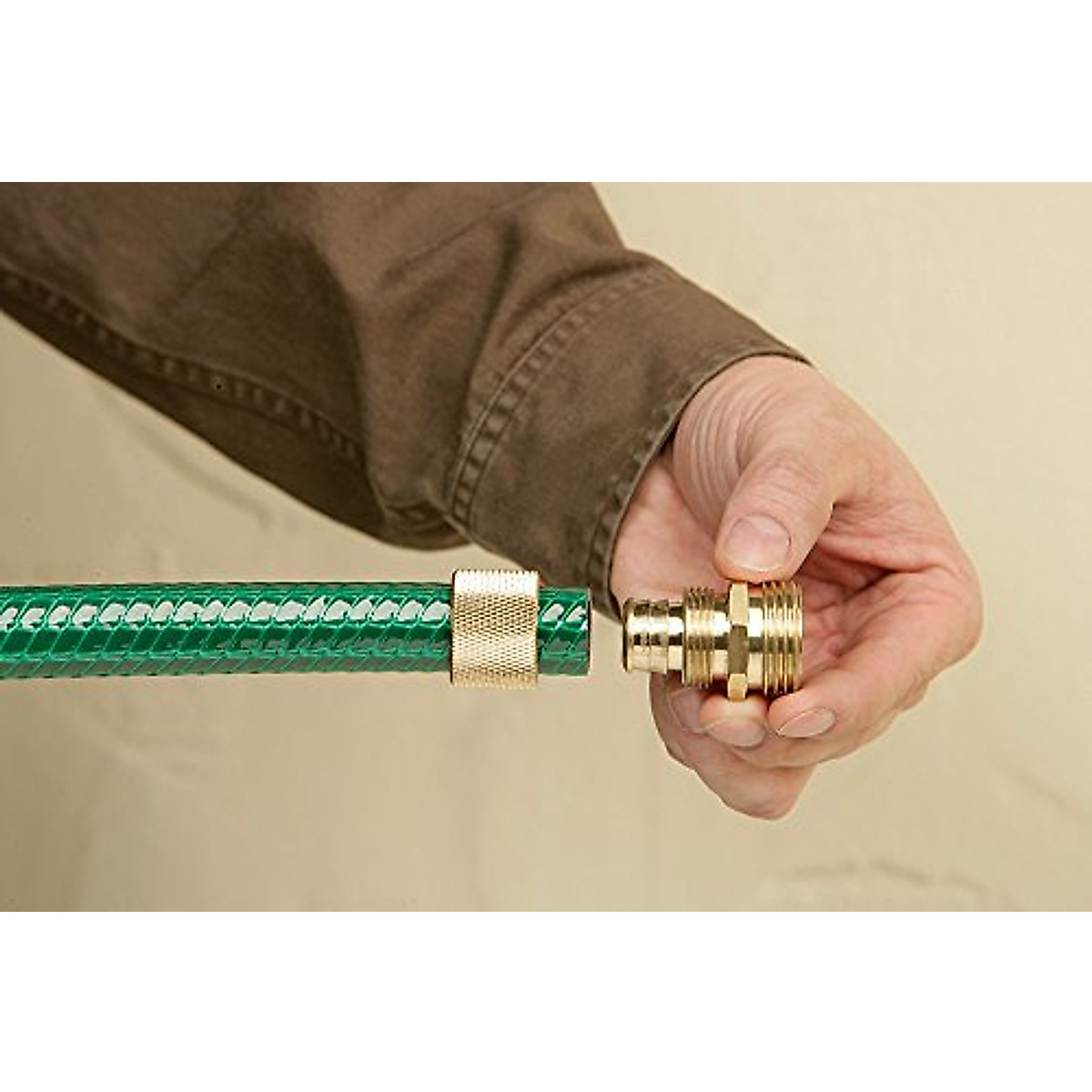 Orbit 56801N 5/8 Inch Repair Mender Hose Connector, Male, Brass
